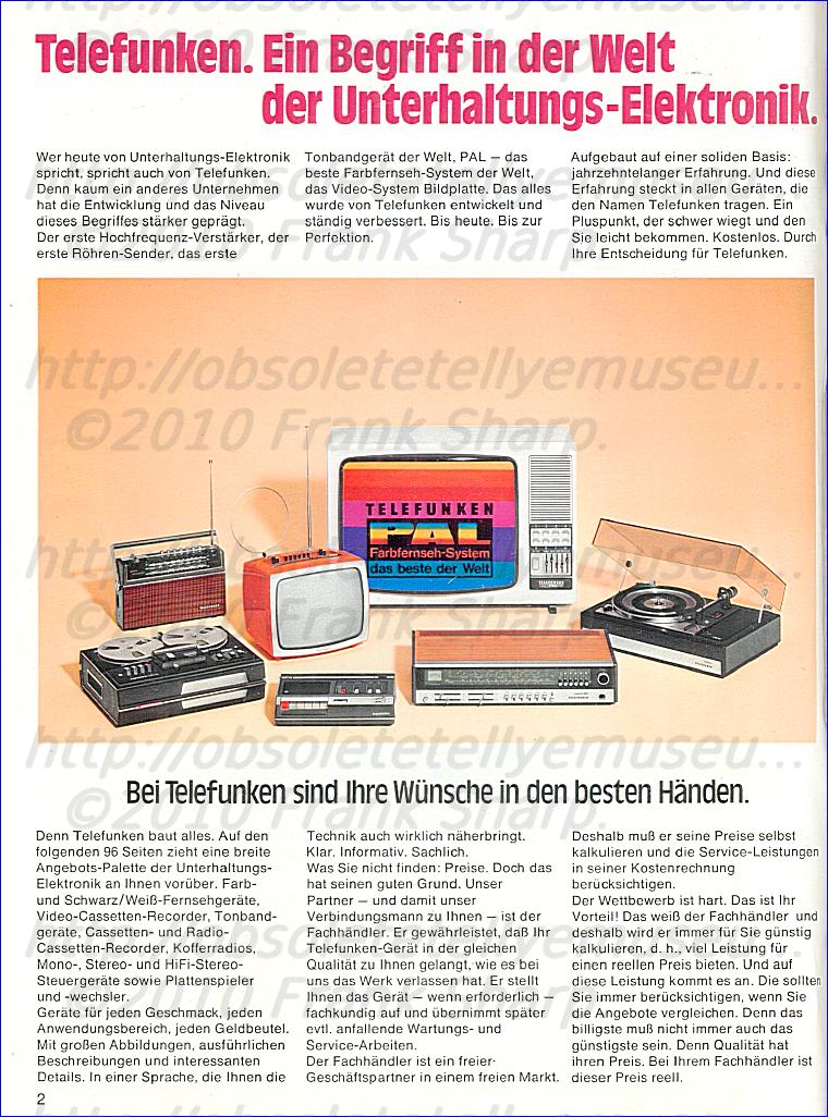 Obsolete Technology Tellye !: TELEFUNKEN SR285 (ICC8) YEAR 1993.