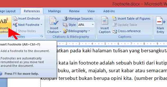Footnote/Catatan Kaki