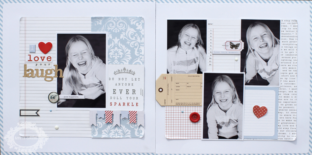 TERESA COLLINS DESIGN TEAM: Two page layout by Jamie Harder using ...