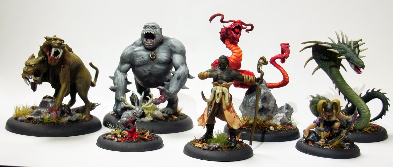 Monster Lab Miniatures: Marcus and a Pack of Wild Animals (Plus Myranda): a Malifaux Showcase