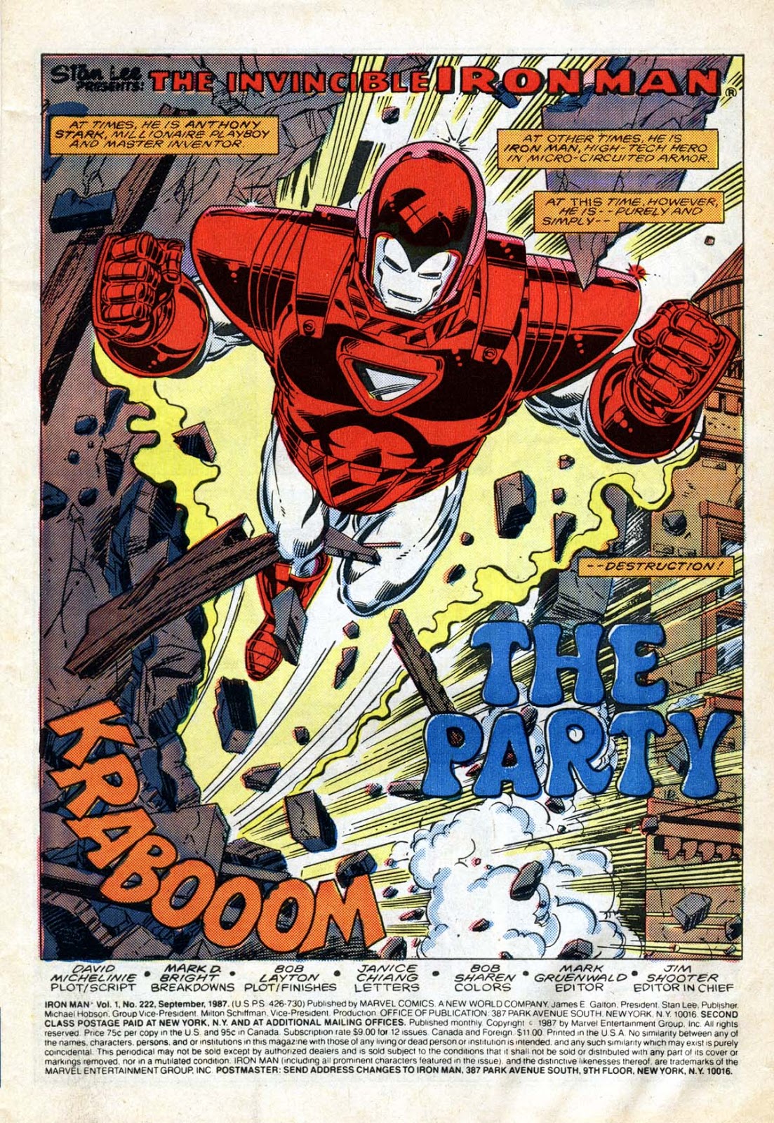 Marvel Comics of the 1980s: Iron Man 3 Week - Favourite Iron Man Splash ...