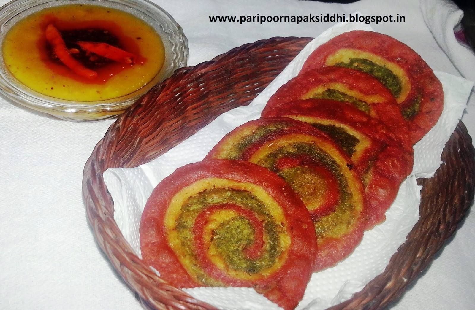 Paripoorna Paksiddhi : TIRANGI PURI / TRI COLOURED PURI