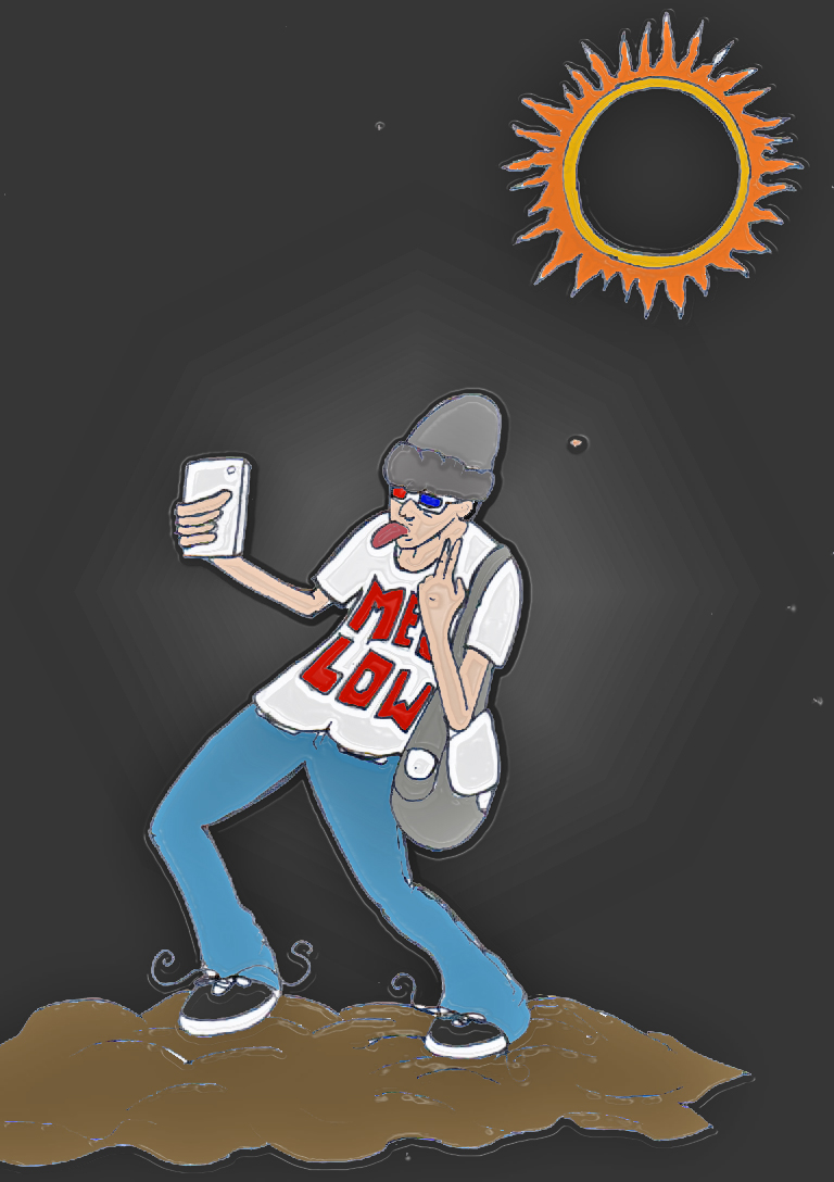 Mass Mellow Art: fenomena gerhana dan harus di abadikan sama massmellow