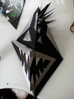 Basic Design 2: Polyhedral Mask and Cube Sculpture