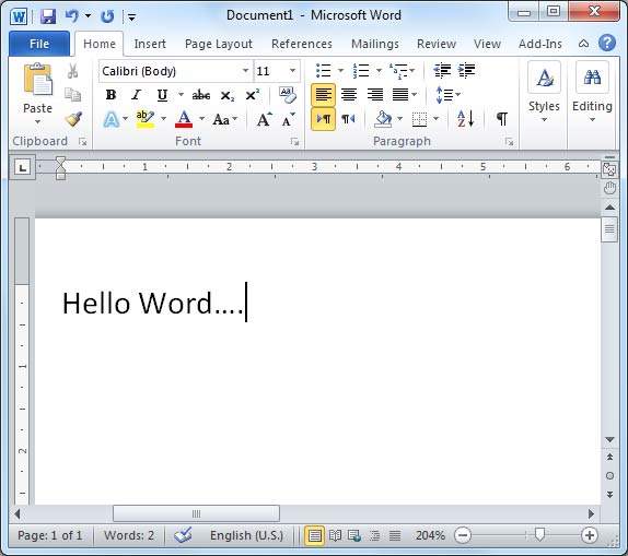 Word - Entering Text in Word - Tutorial Desk