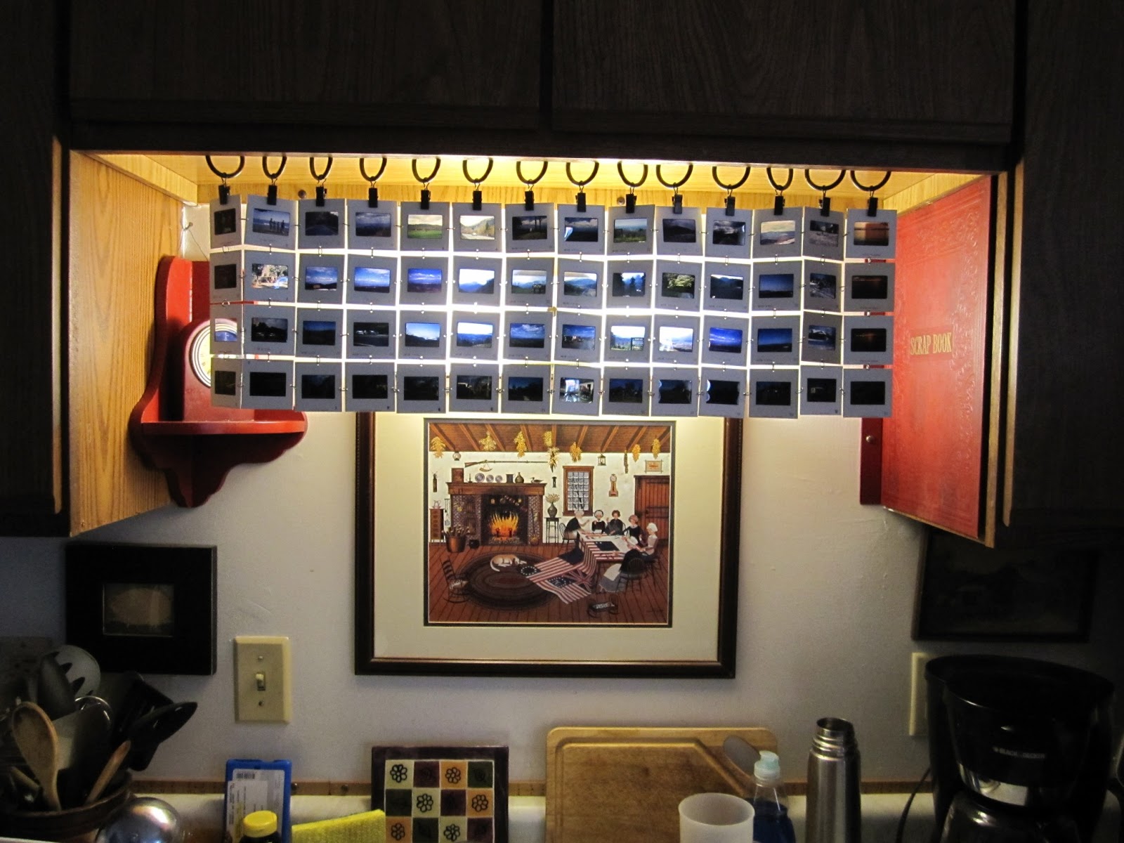 Projects: Kodachrome slide curtain