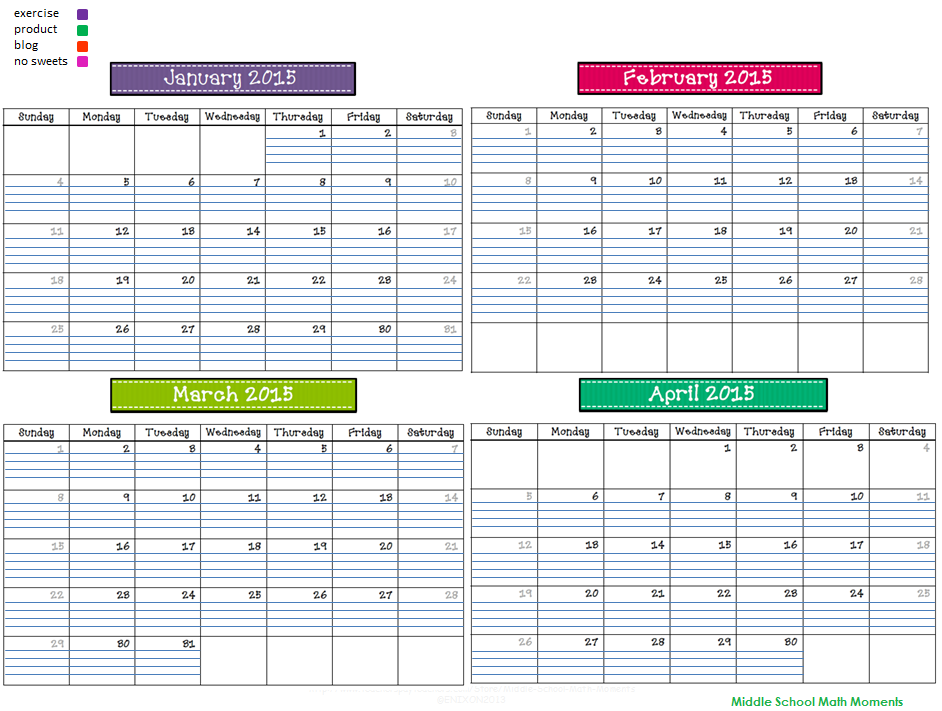 Progress Calendars