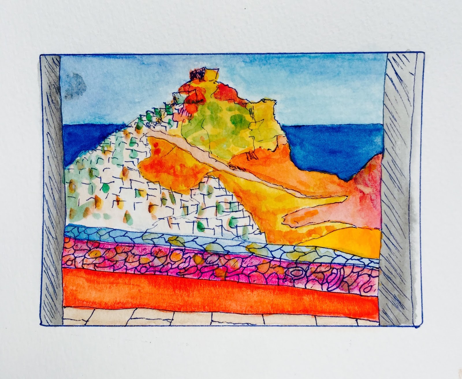 Robert Roane Beard: Impressions of Greece 2015, watercolors by Bobby Beard