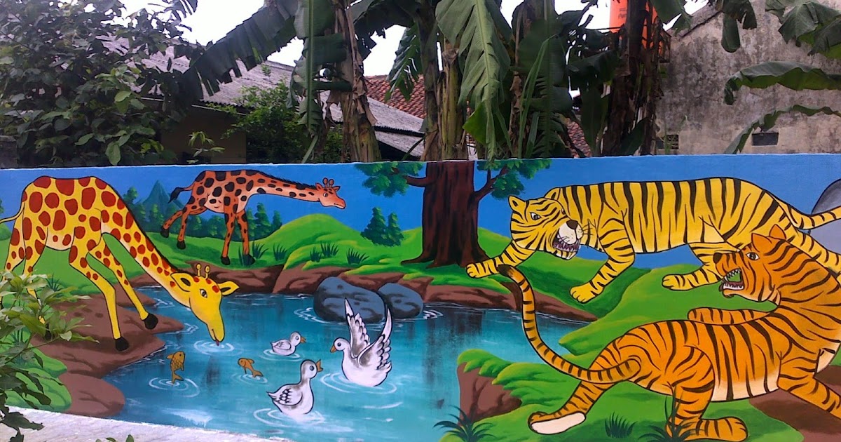 23 Lukisan Pemandangan Hewan Fauna - Belajar Melukis