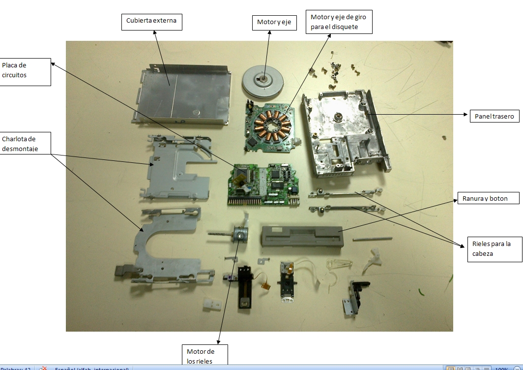 PIVO DIEGO: partes de la disquetera
