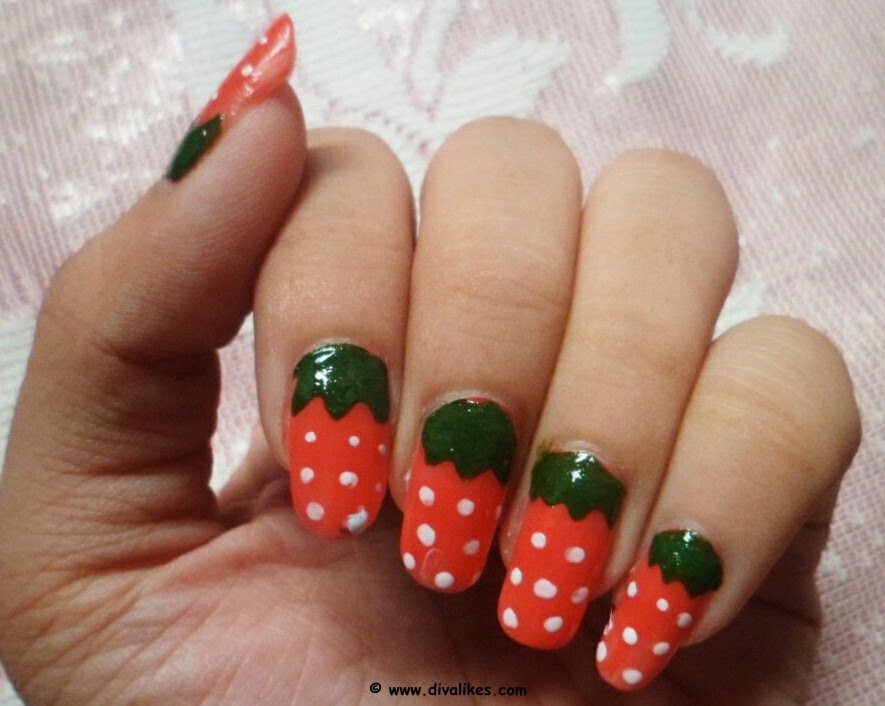 Strawberry Nail Art Tutorial