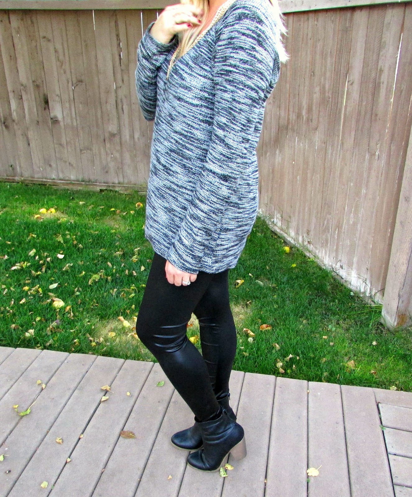 Lynnens & Lace: Marled Print Sweater