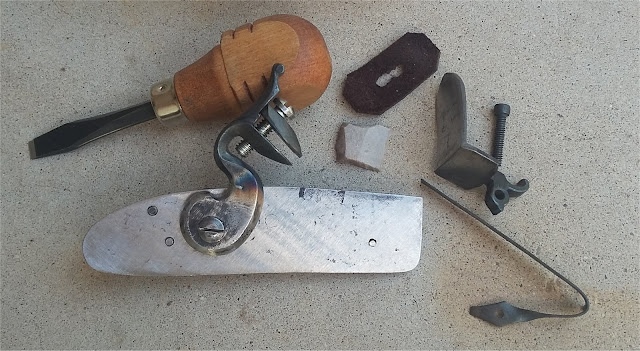 Love of Muzzle Loaders: Making a Flintlock Lock from the parts bin