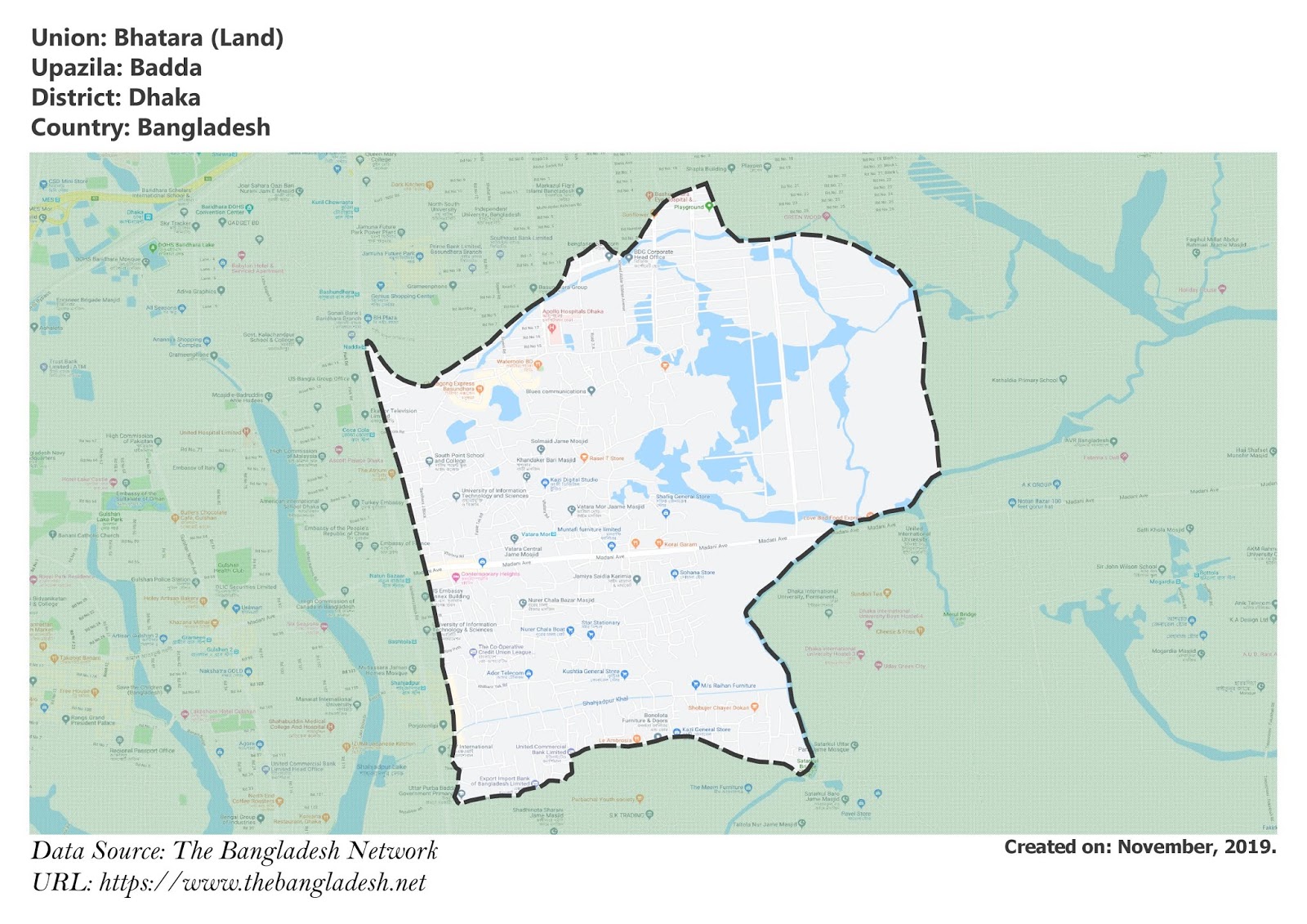 Bhatara Union, Dhaka