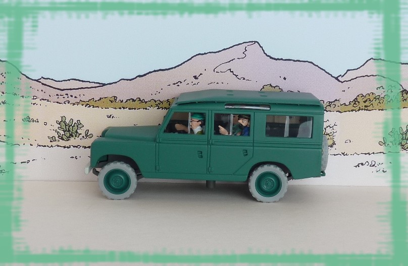 Garage de poche Tintin: Le Land Rover du général Tapioca N°43