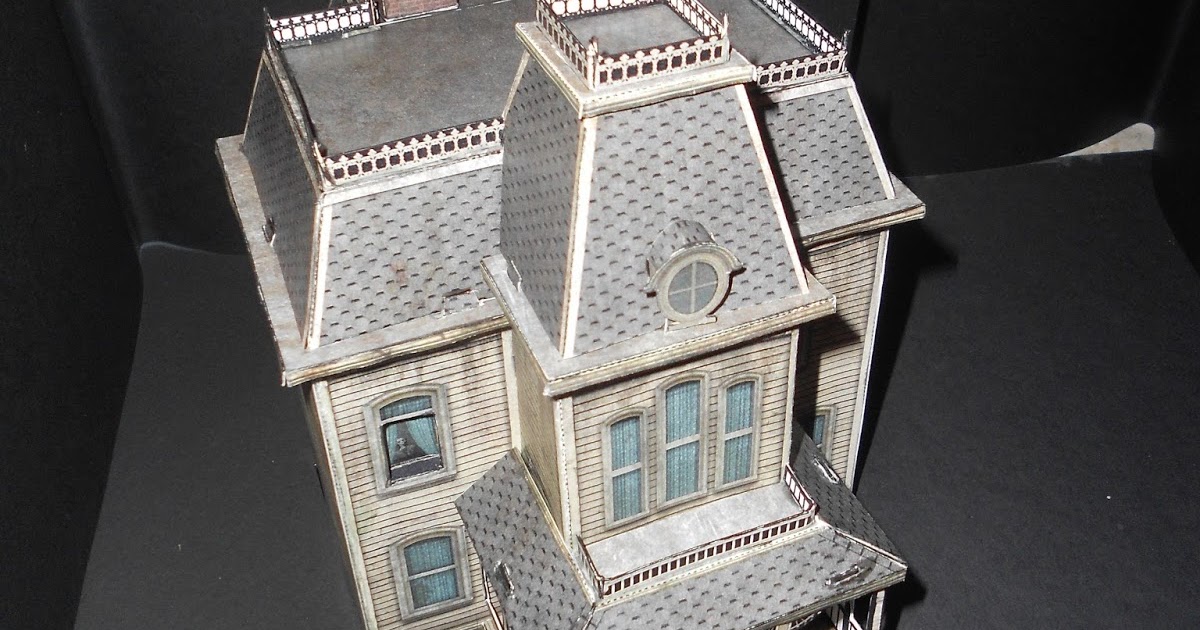 LAS MAQUETAS DE MAMARRO - PAPER MODEL: CASA DE NORMAN BATES/THE BATES HOUSE