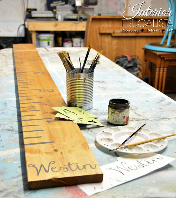How To Make A Yardstick Growth Chart - Interior Frugalista