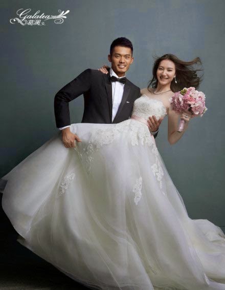 Lin Dan and Xie Xinfang Featured in Cosmobride Magazine - Badminton Zone