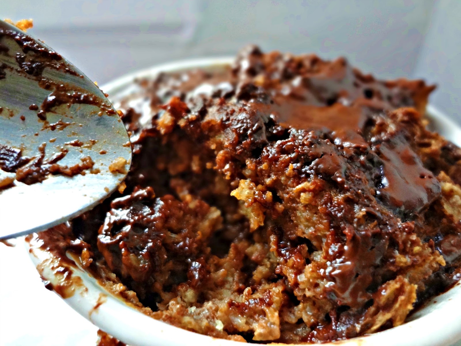 The Cooking Actress: Dark Chocolate Bread Pudding (Lightened Up)