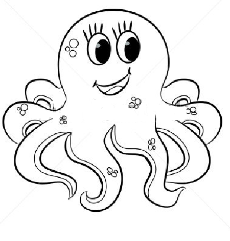 Caracatita Colorat Lumea Fise Lucru Planse Apelor Pisica Delfin Scoica ...