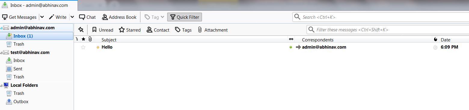 The Java and Alfresco World: Setting up local mail server using Apache James Server App