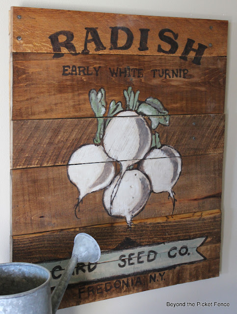 Beyond The Picket Fence: Vintage Seed Packet Sign