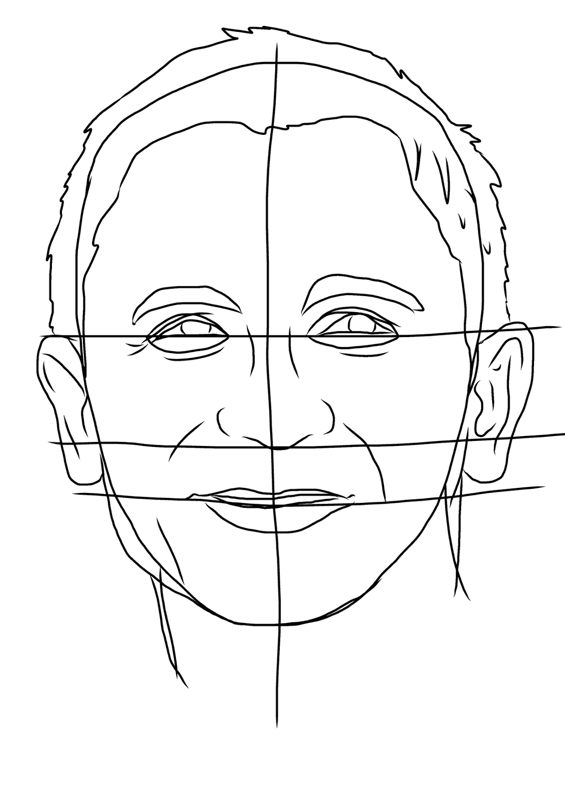 Mr Terry's Art Club: Portraits - Line art in 7 steps