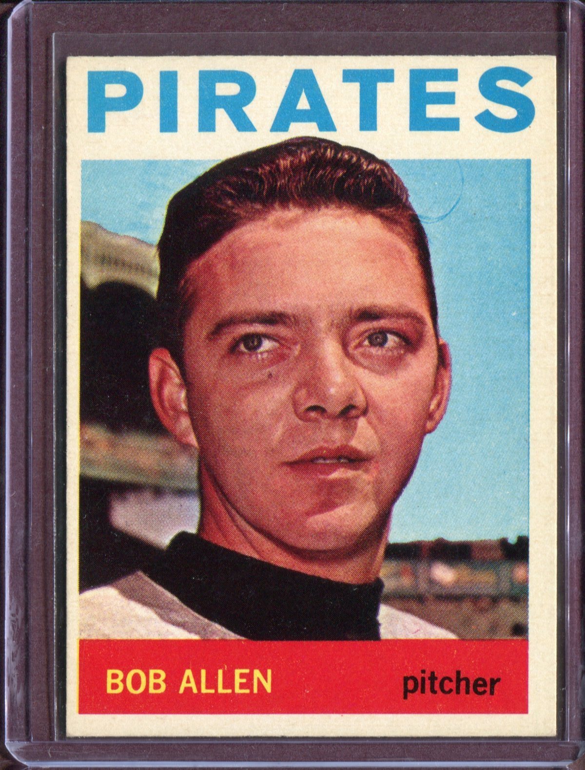 1967 Topps Baseball Set: # 24 Bob Allen - Pitcher of the Cleveland Indians.