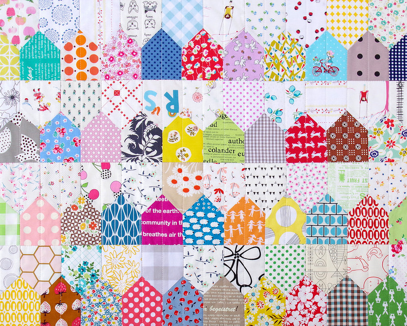One Patch Quilt - Row Houses | Red Pepper Quilts | Bloglovin’
