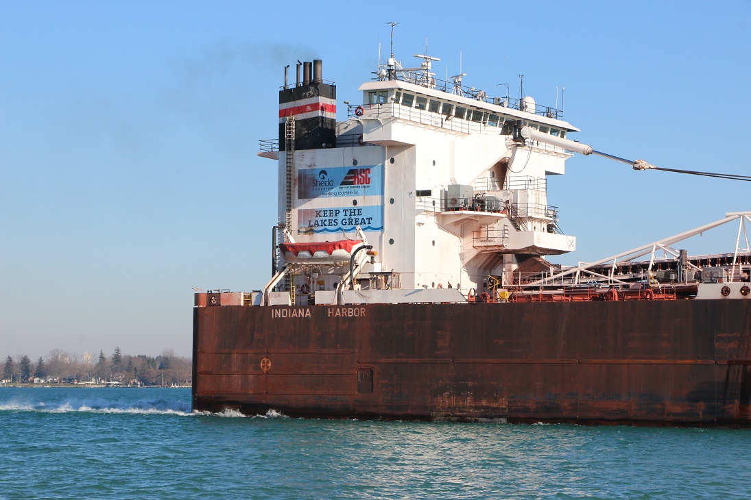 Michigan Exposures: The Indiana Harbor Downbound at St Clair