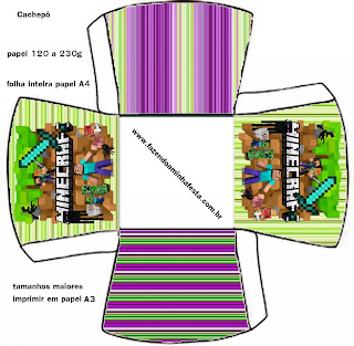 Minecraft Birthday Free Printable Boxes. - Oh My Fiesta! for Geeks