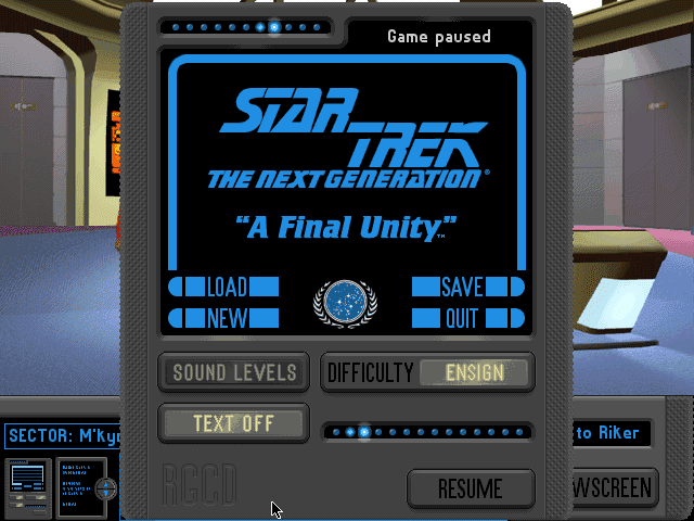 The Collection Chamber: STAR TREK: THE NEXT GENERATION - A FINAL UNITY