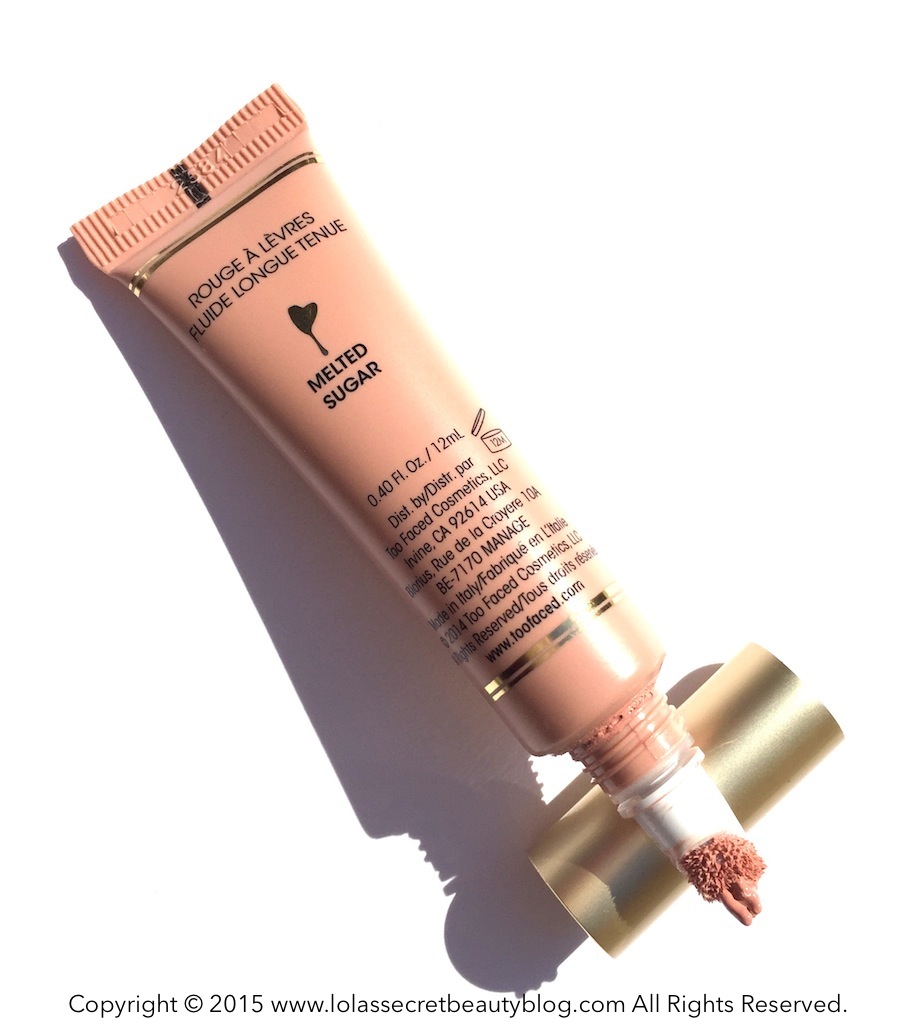 lola's secret beauty blog: Too Faced Melted Lipstick in Melted Sugar ...