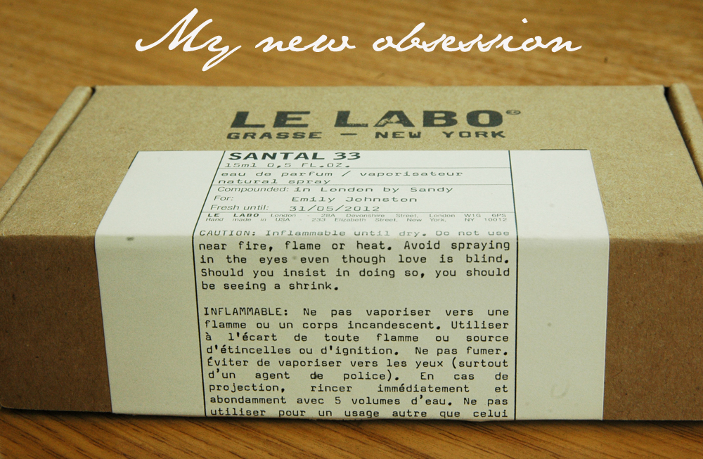 Love for Le Labo's Santal 33 - Emily Jane Johnston