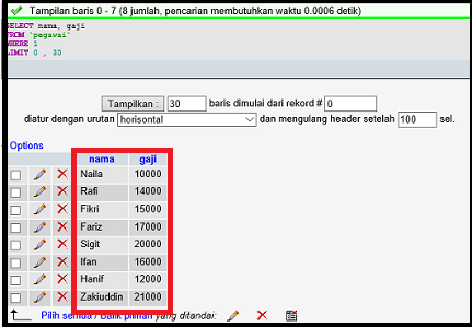 Tugas Basis Data3 Membuat Database, Table serta Penggunaan Perintah-perintah dasar MySQL ~ Teknologi
