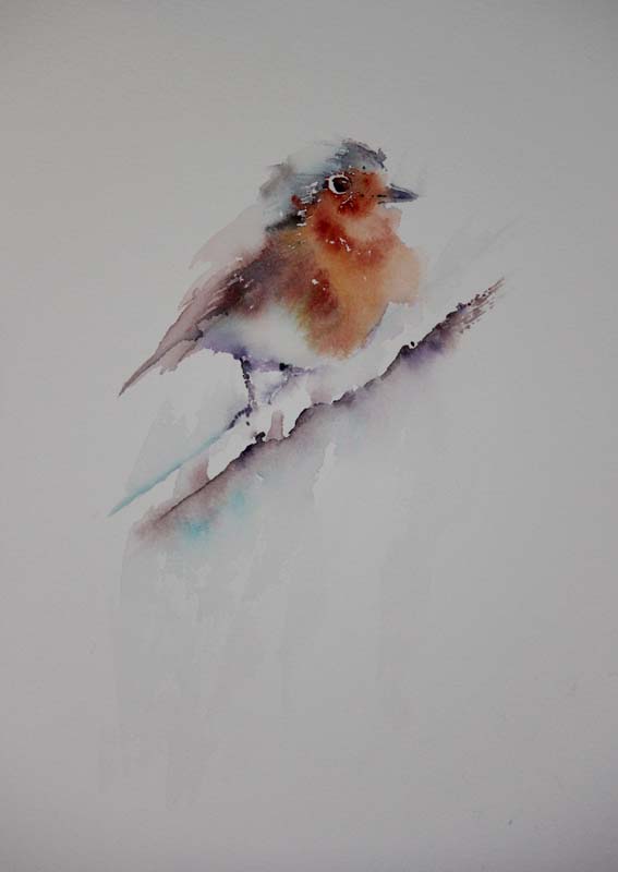 Watercolours With Life: Robin in Watercolour 2016