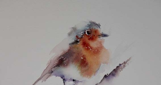 Watercolours With Life: Robin in Watercolour 2016