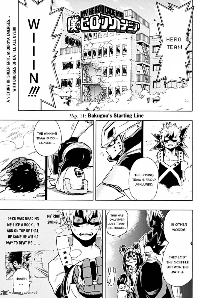 My Hero Academia Chapter 11 | One punch man manga