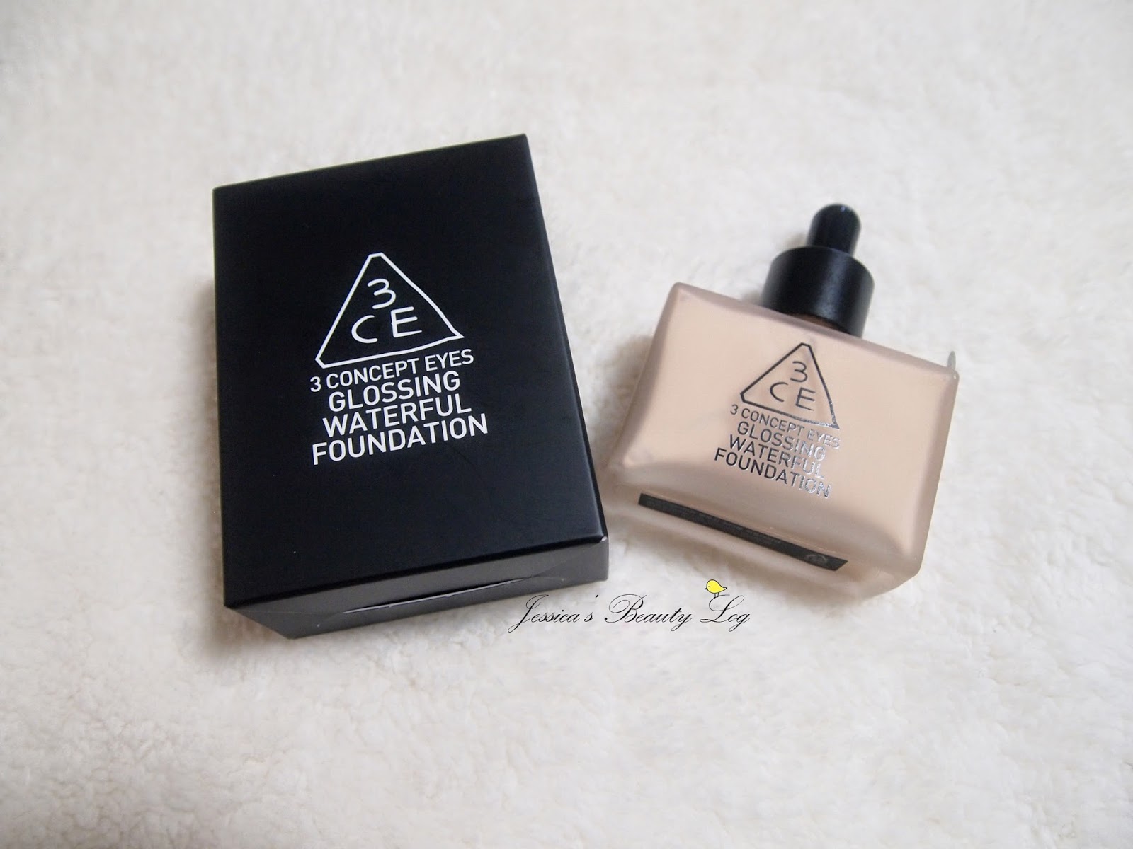 Jessica's Beauty Log: REVIEW: 3CE Glossing Waterful Foundation