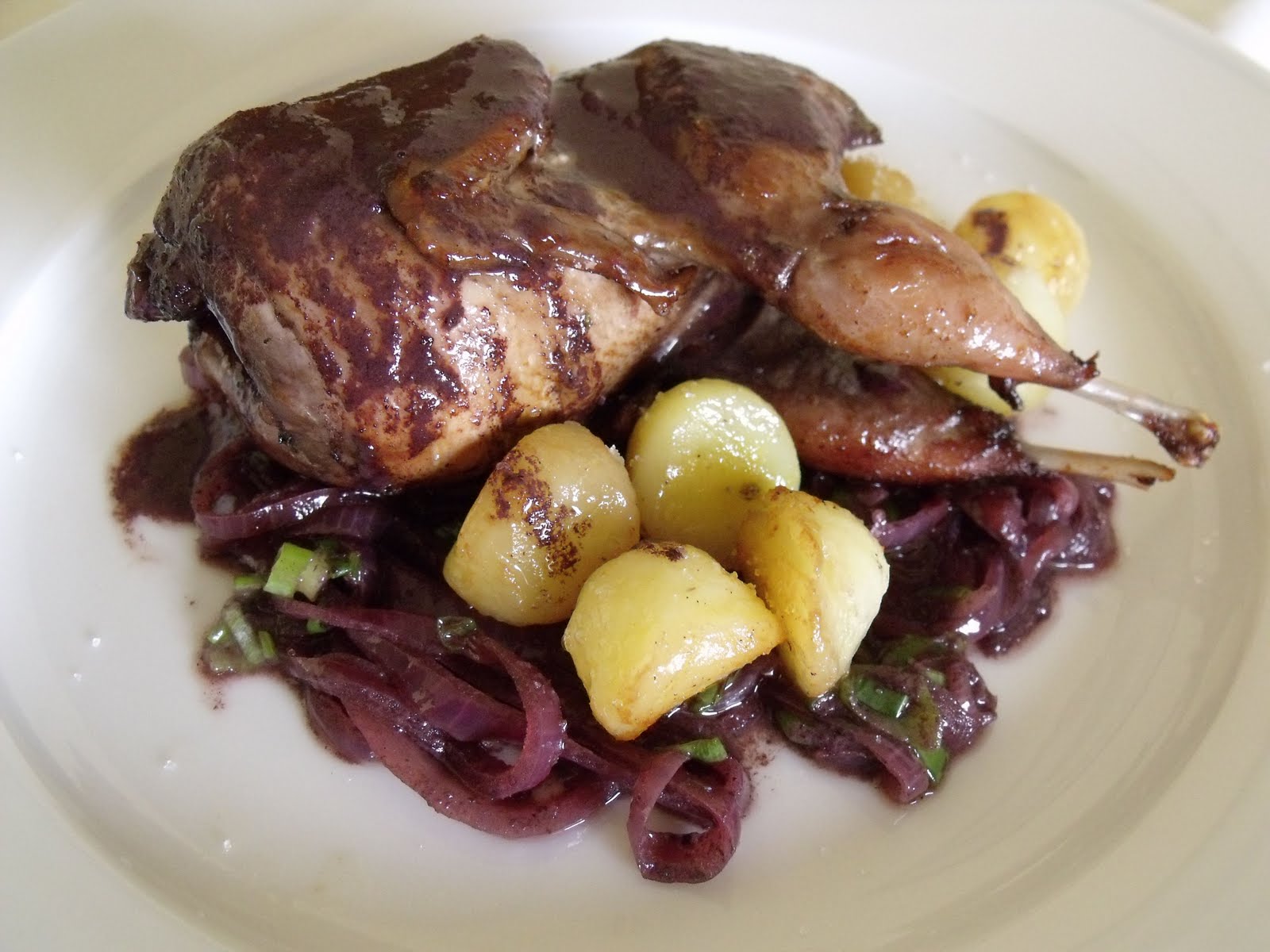 casa da gabriela: Codorna assada