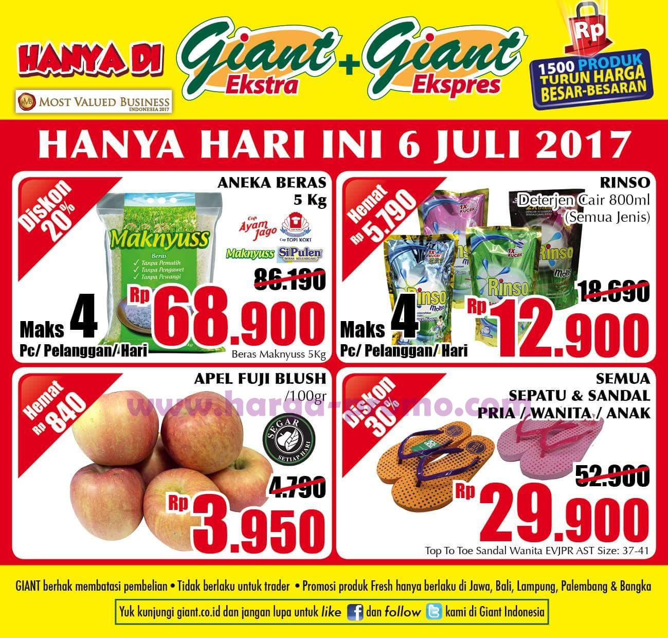 Katalog Harga dan Promosi Giant Terbaru