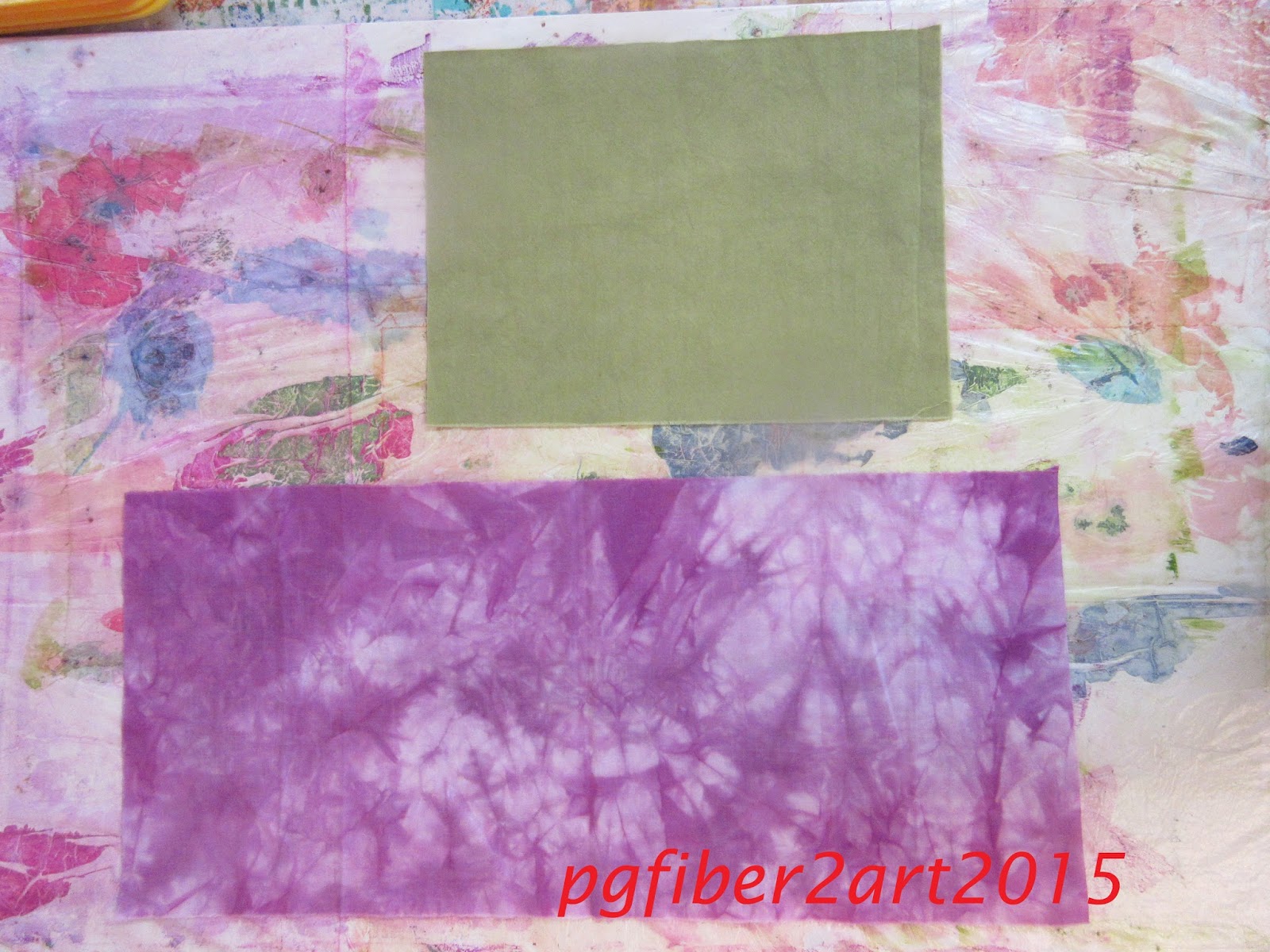 PG Fiber2Art: Sun Printing........or Block Printing?