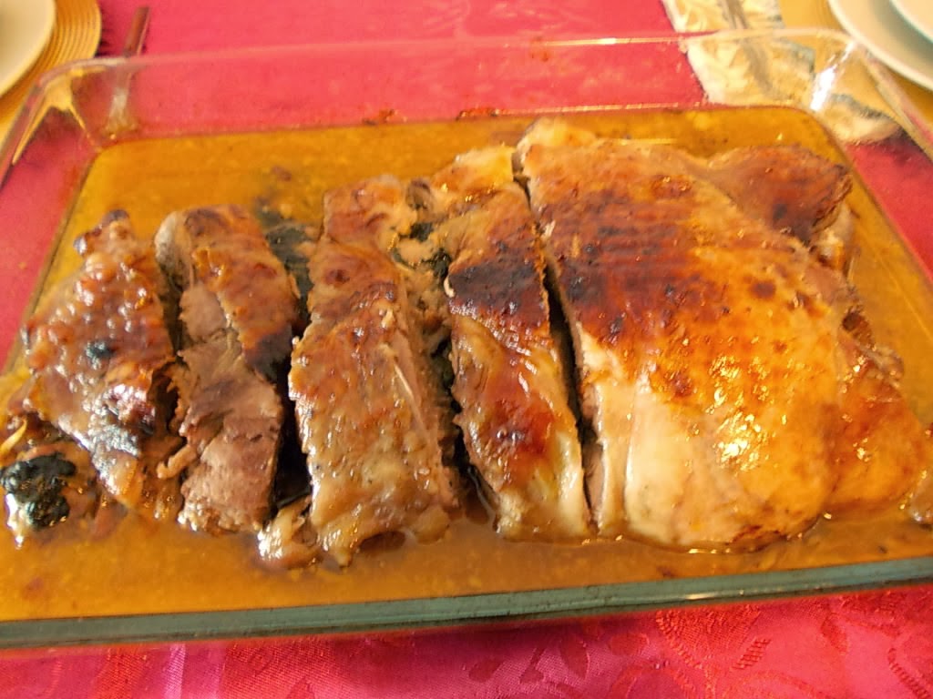 De Volta à Cozinha: Perna de Perú Recheada com Farinheira e Espinafres