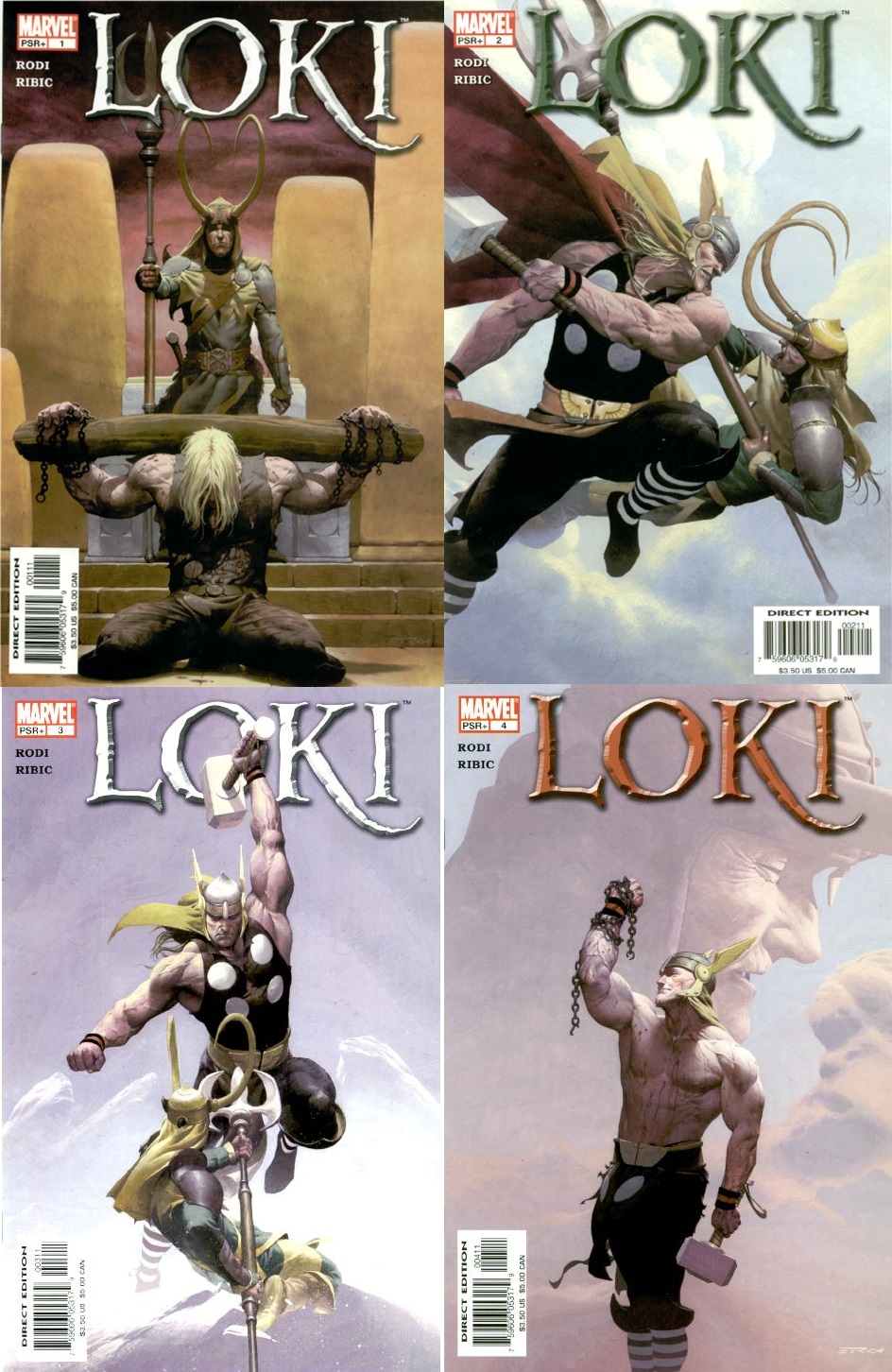 Comic book / Komiks: LOKI (Rob Rodi, Esad Ribic)