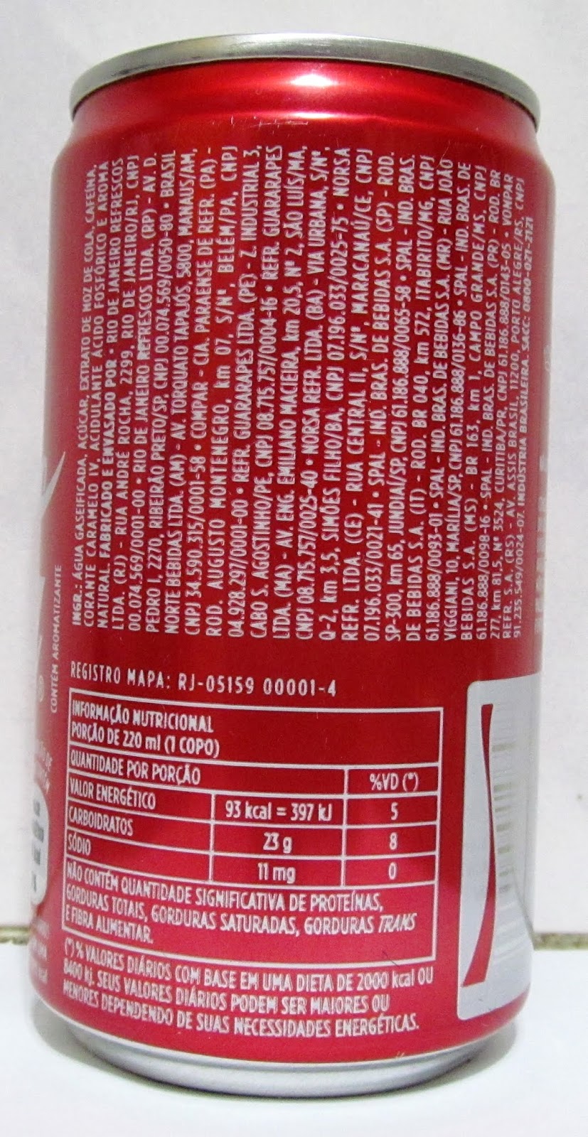 LATAS Y BOTELLAS COLECCIÓN: LATITA COCA COLA SABOR ORIGINAL 220 ML , 93 ...