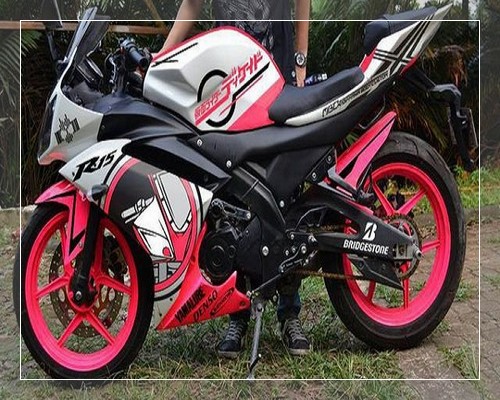 Foto modifikasi r15 warna merah hitam putih biru pink velg jari jari ...