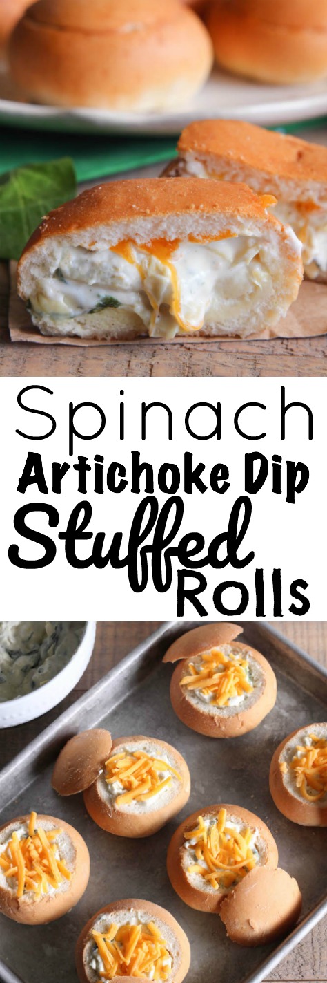 Eat Cake For Dinner: Spinach Artichoke Dip Stuffed Rolls