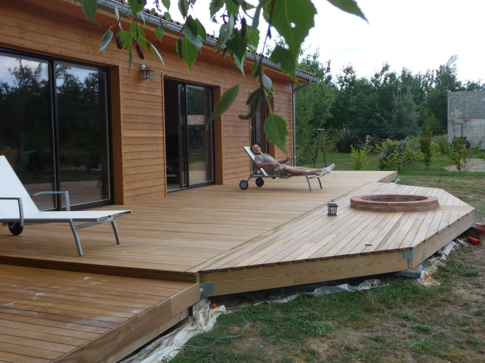Construction d'une terrasse en bois