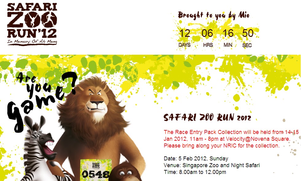 EYKL^Fun_Runners: Safari Zoo Run 2012: 2 EFRs taking their part...