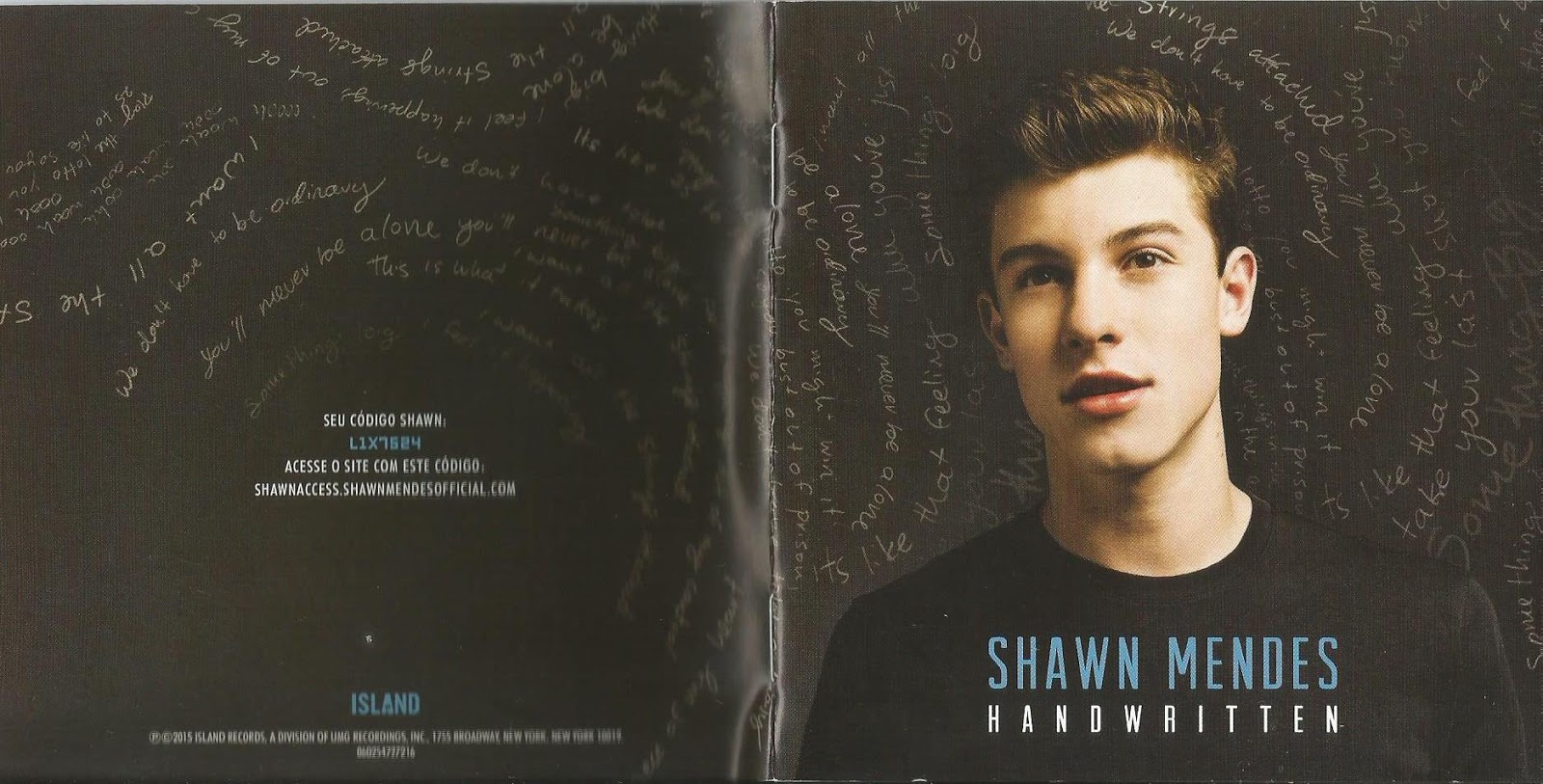 Encarte: Shawn Mendes - Handwritten (Deluxe Edition) - Encartes Pop